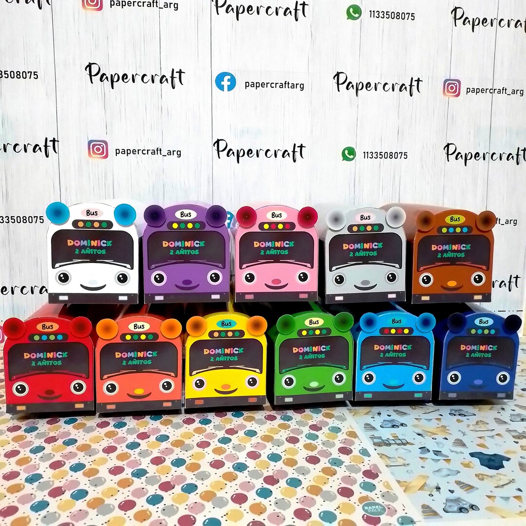 Bebefinn Buses Collection, Hogi Colored Buses, Pinkfong Buses, Paper ...