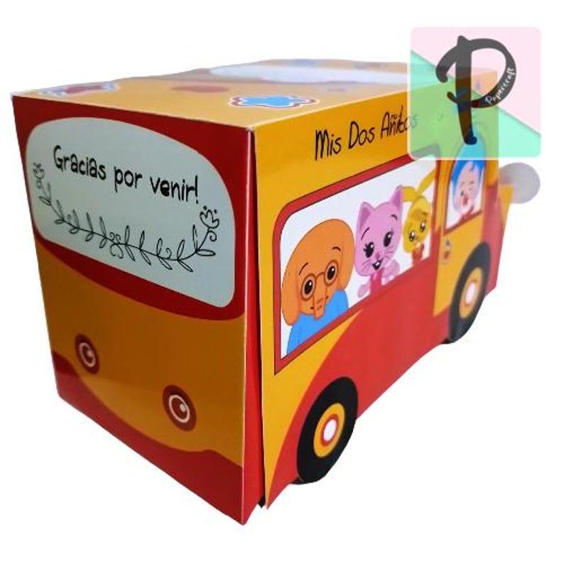Plim Plim Clown Favor Box, Bus Paper Craft, Plim Plim Printable Kit ...