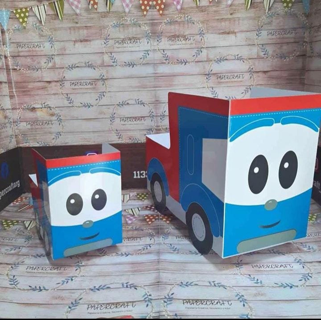 Leo the Little Truck Large Popcorn Box, Candy Box, Leo the Little Truck ...