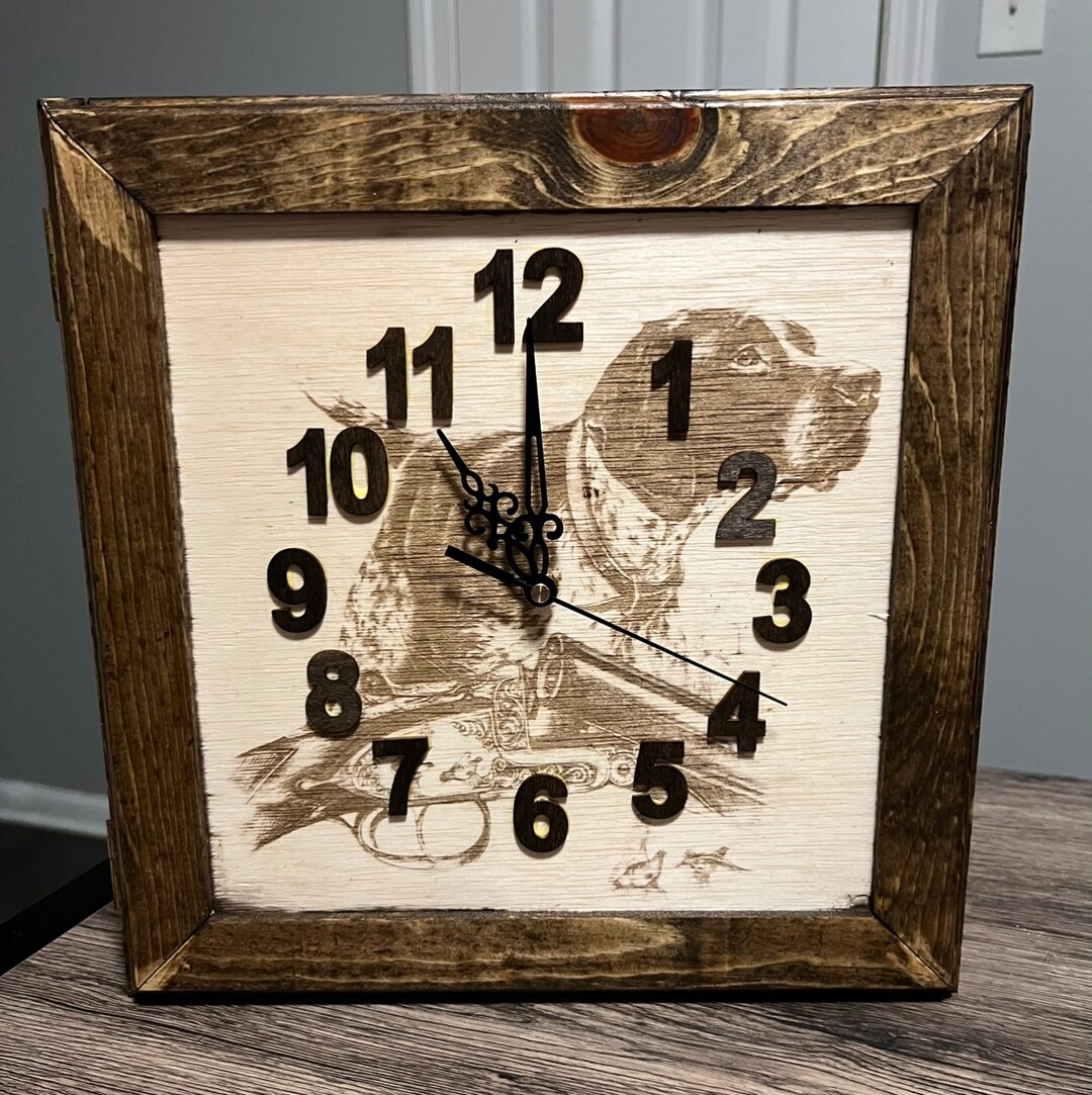 Handmade Hunting Dog Gun Concealment Clock - Etsy