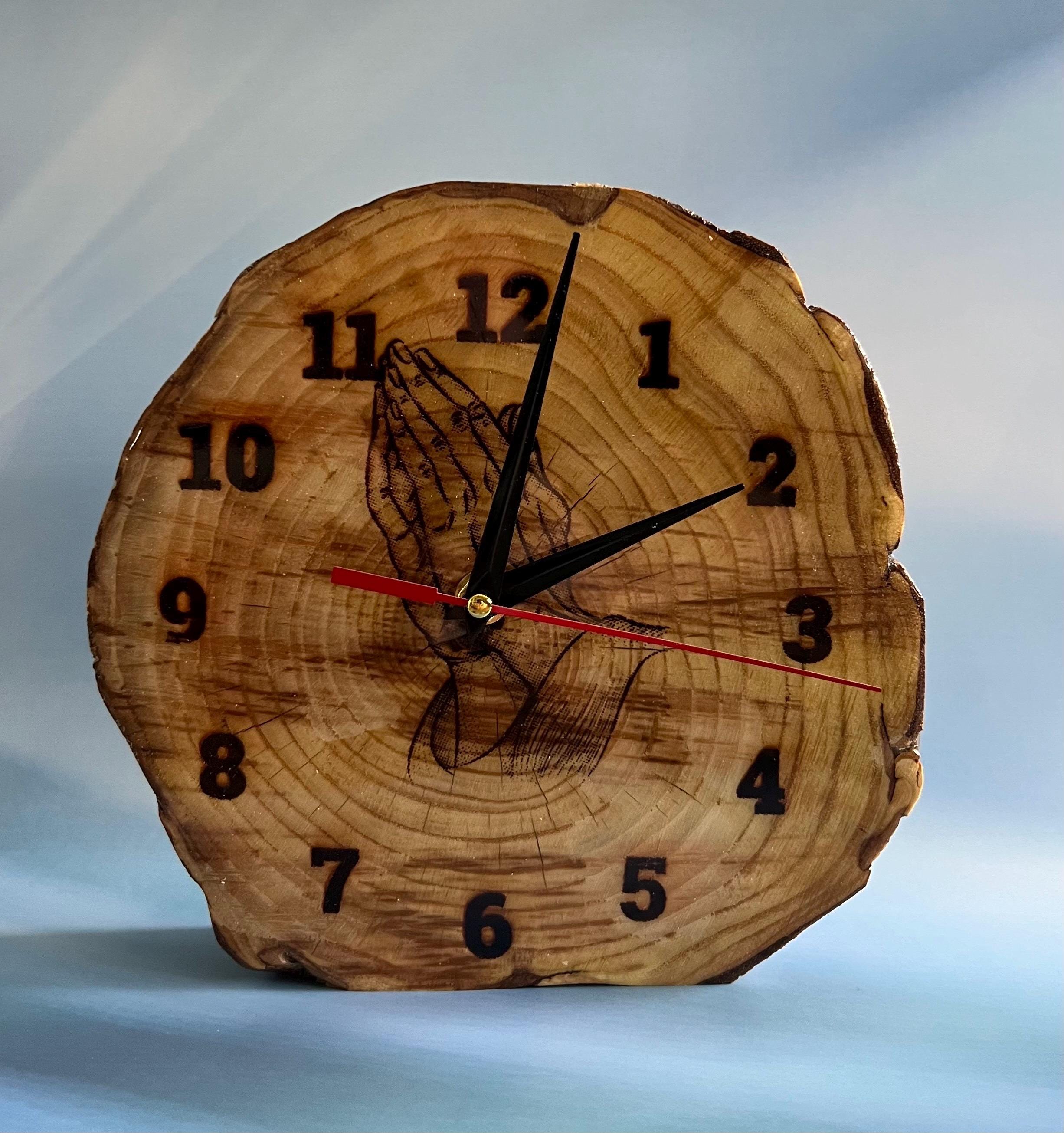 Live Edge Slab Clock - Etsy