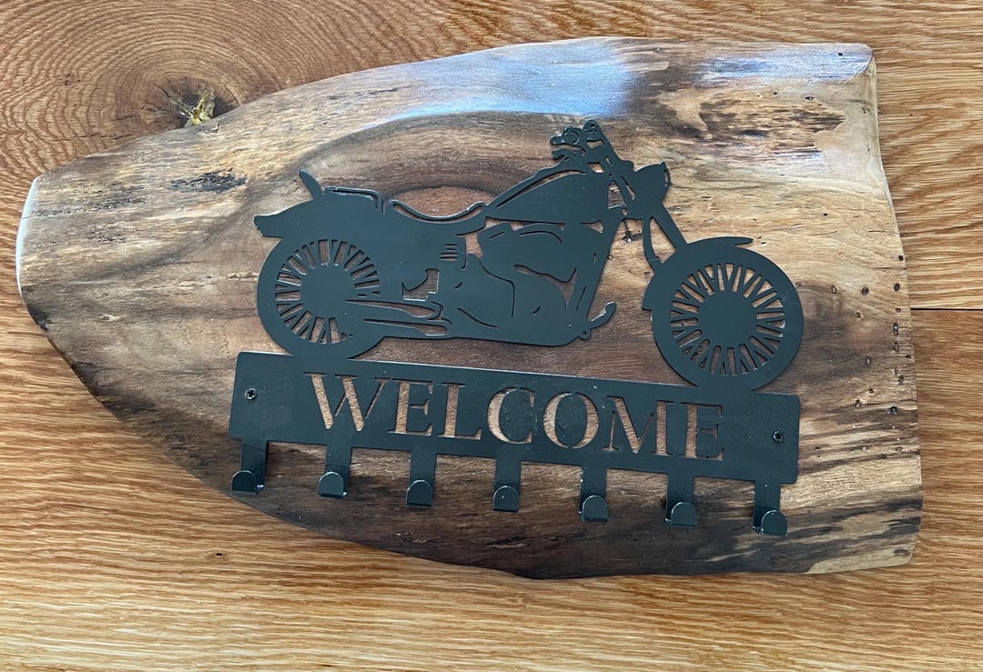 Live Edge Motorcycle Key Holder - Etsy