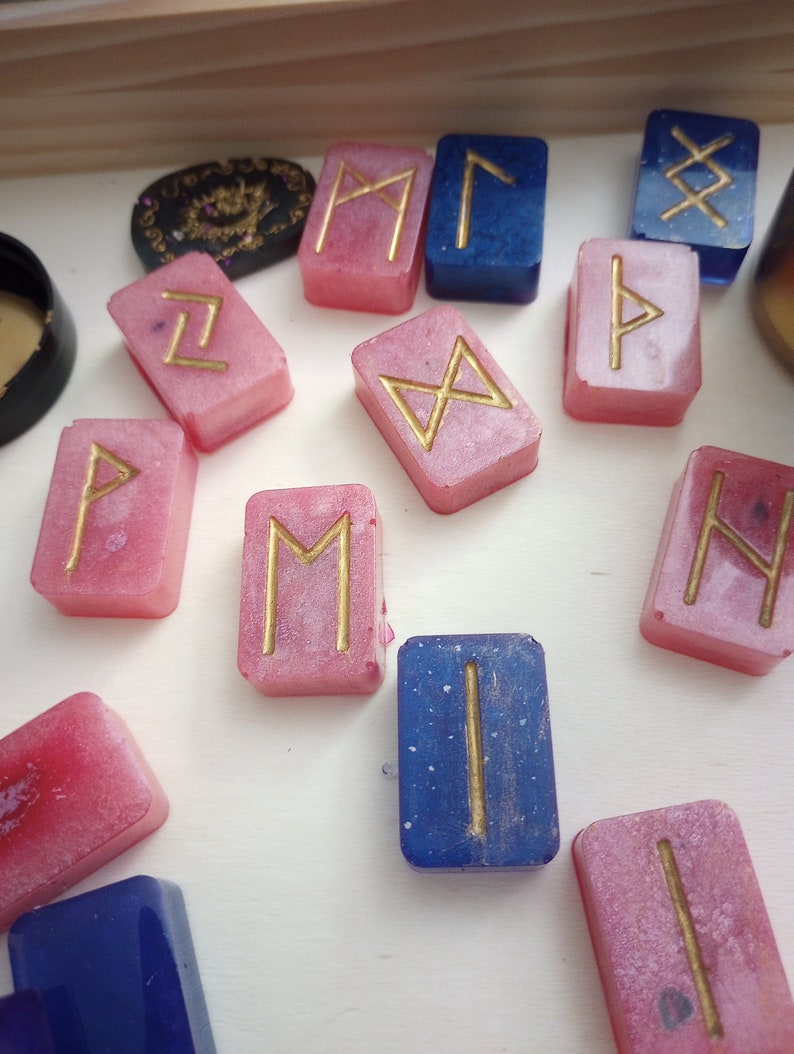 Pink Norse Runes - Etsy