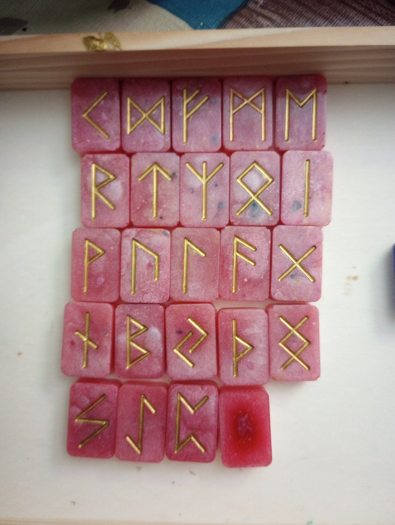 Pink Norse Runes - Etsy