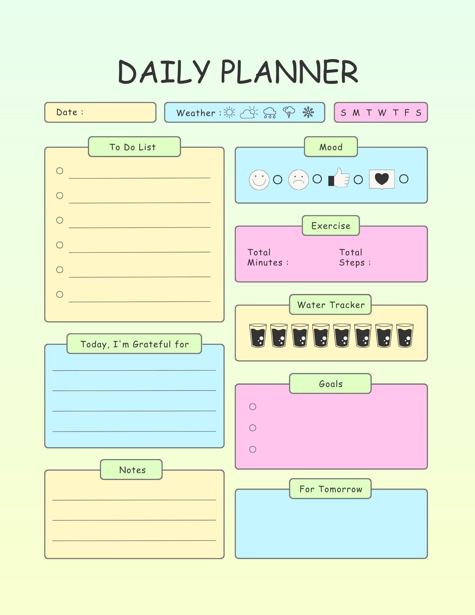 Daily Planner - Etsy