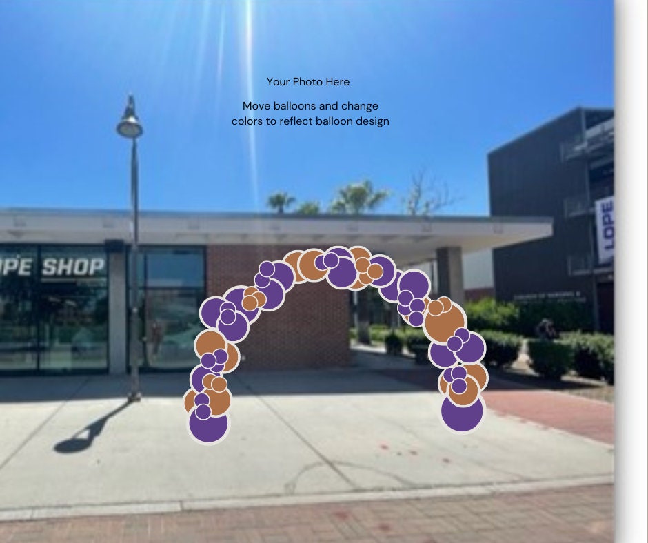 Balloon Garland Mock Up Downloadable Template — balloonbabes