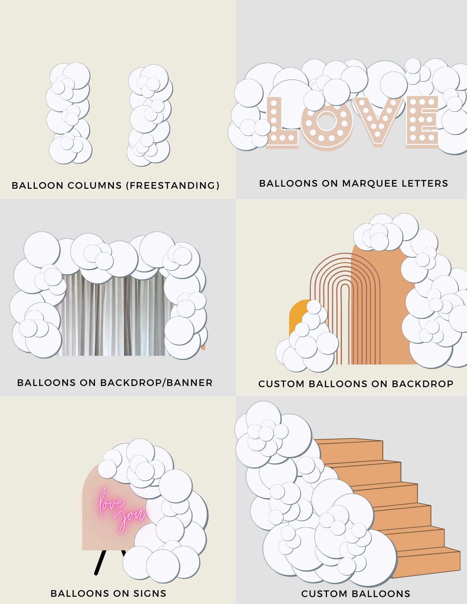 Balloon Garland Menu Downloadable Template — balloonbabes