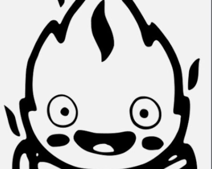 Calcifer Decal/studio Ghilbi Inspired Decal/vinyl Waterproof Stickers ...