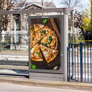 PSD Electronic Bus Billboard Mockup, High-res Realistic Signage Mockup ...