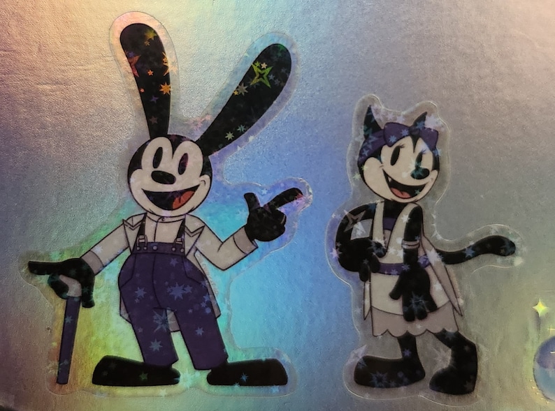 1920s Cat Sticker for Platinum Celebration, Cute Stickers for Water ...