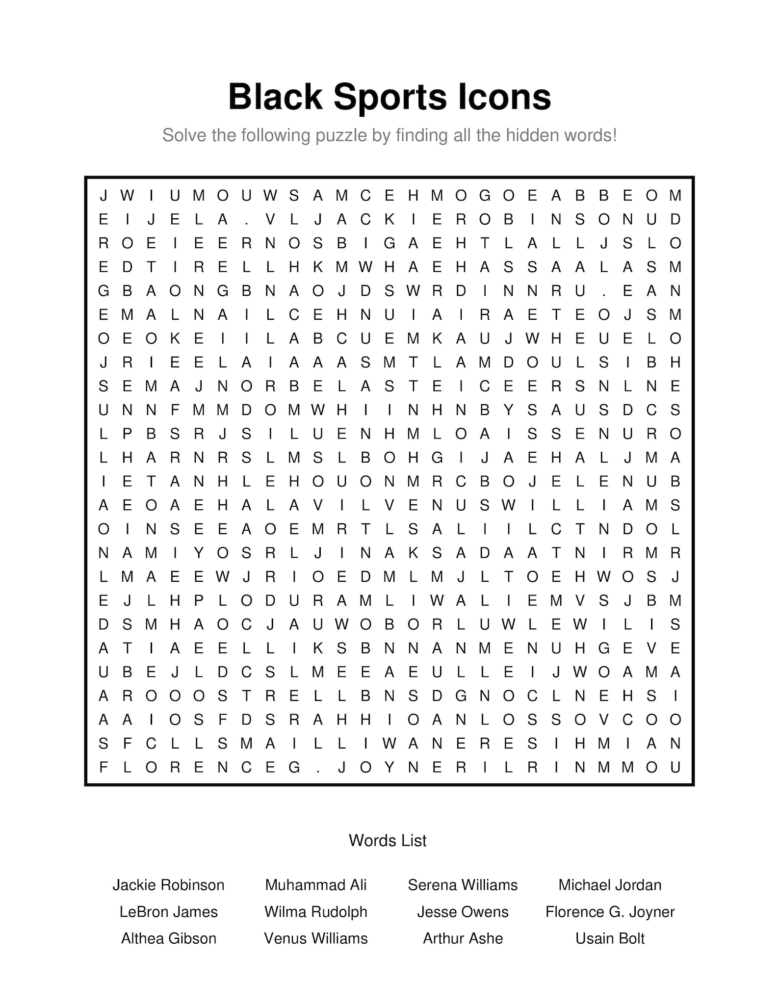 Black Culture Word Search Puzzles Pages - Etsy
