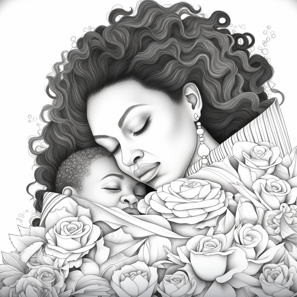 Black Motherhood Coloring Book: Multicultural Art for All Ages - Etsy