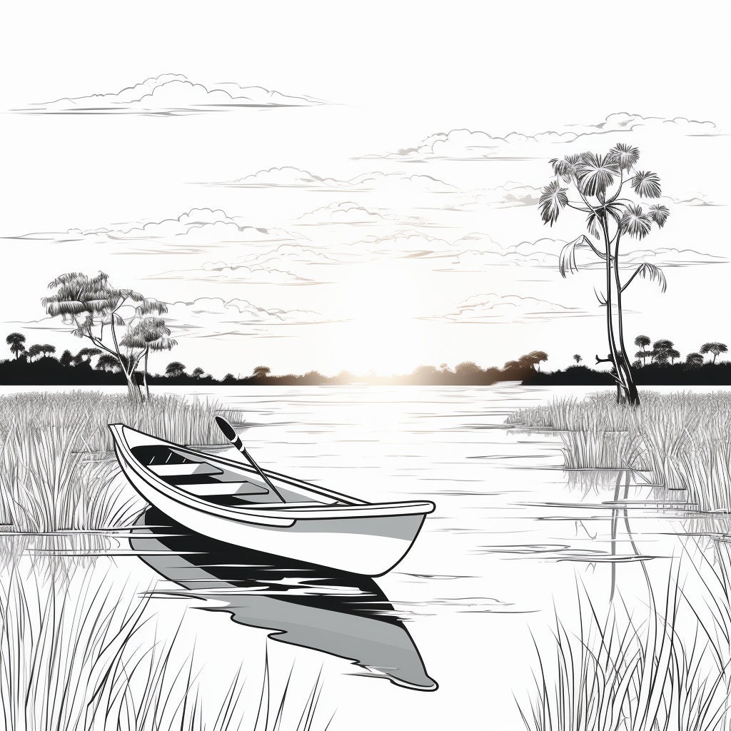 Beautiful African Landscapes Coloring Pages International Landscape and ...