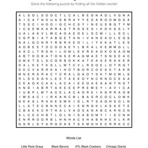Black Culture Word Search Puzzles Pages - Etsy