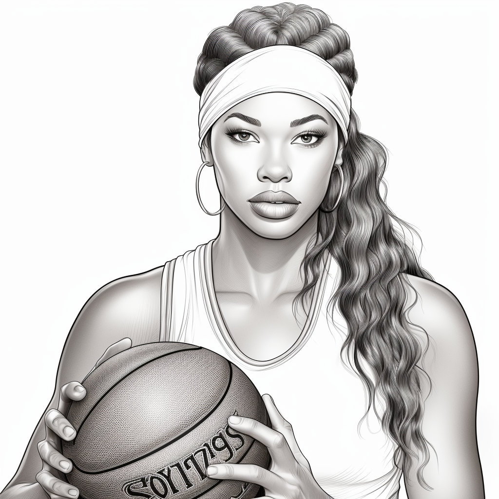 Coloring Champions Black Woman's Sports Coloring Pages - Etsy