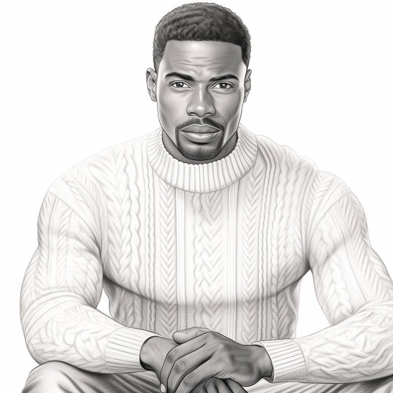 Smooth & Fly: Black Men's Fashion Coloring Book - Etsy