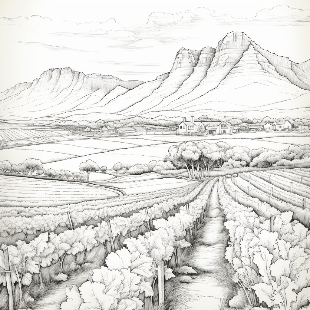 Beautiful African Landscapes Coloring Pages International Landscape and ...