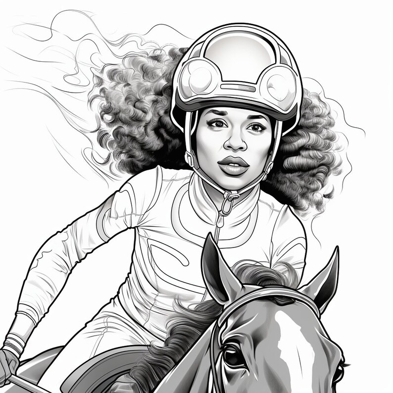 Coloring Champions Black Woman's Sports Coloring Pages - Etsy