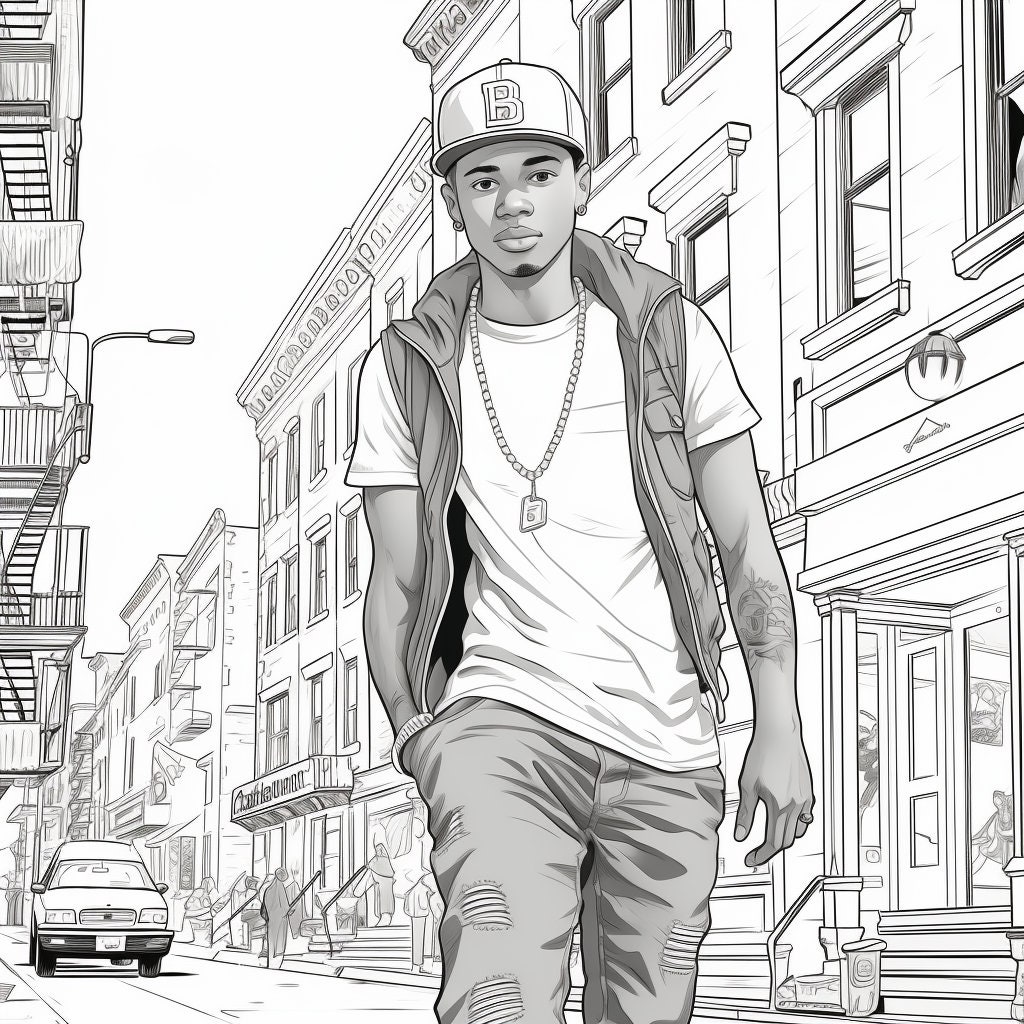 Shades of Swagger Black Mens Fashion Coloring Pages - Etsy
