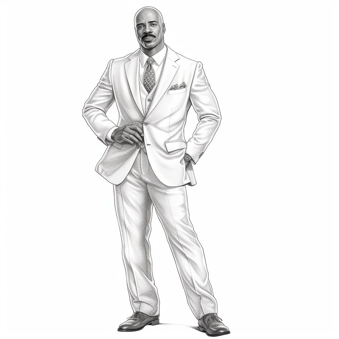 Smooth and Seasoned: Black Men's Fashion Coloring Book - Etsy