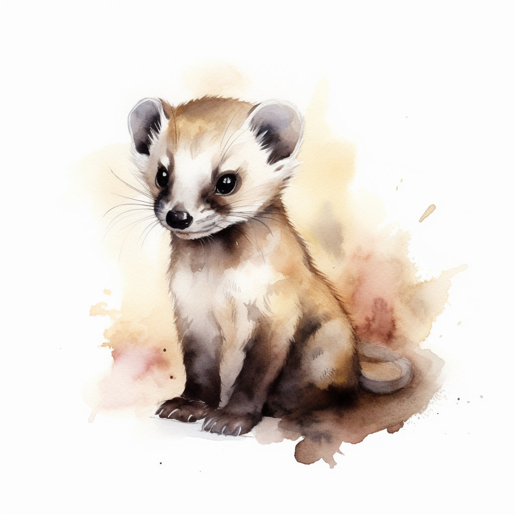11 Endangered Species Baby Animals Watercolor Clipart, Jpegs, Digital ...