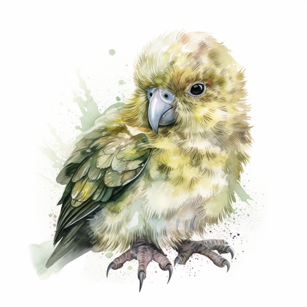 11 Endangered Species Baby Animals Watercolor Clipart, Jpegs, Digital ...