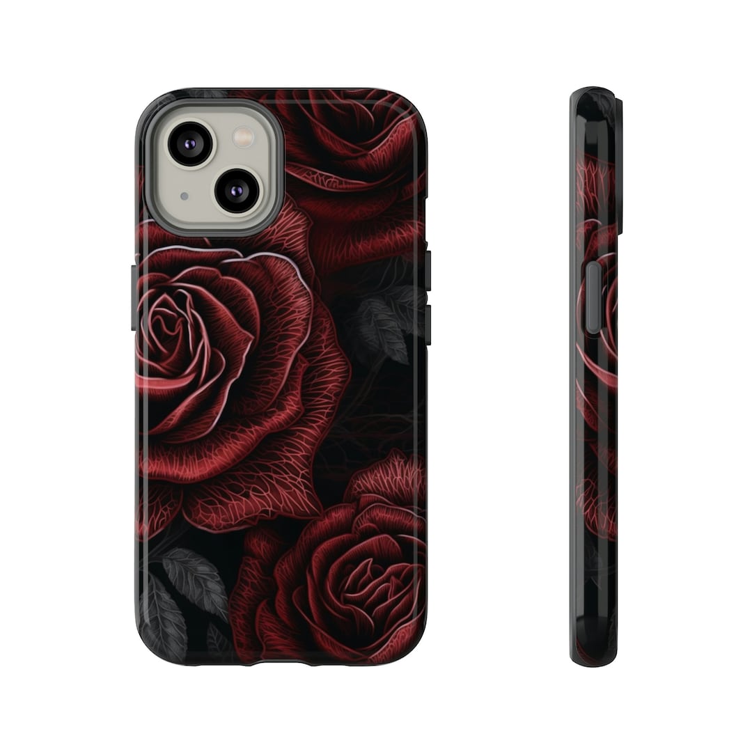 Bold and Beautiful: Deep Red Roses Tough Phone Cases for Ultimate ...