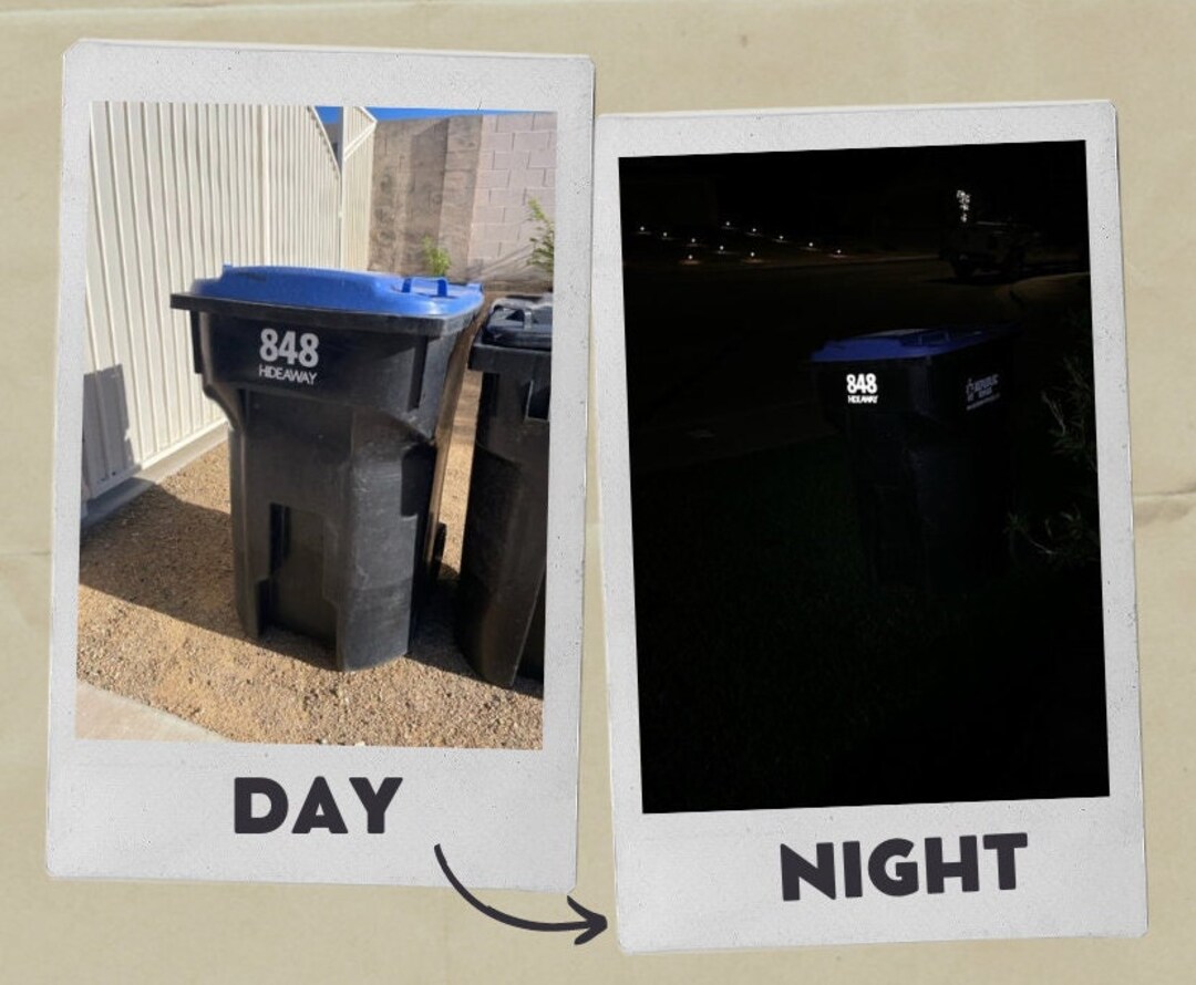Reflective Garbage/ Recycling Bin Stickers - Etsy