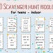 Scavenger Hunt Riddles for Teens, Scavenger Hunt for Older Kids, Indoor ...