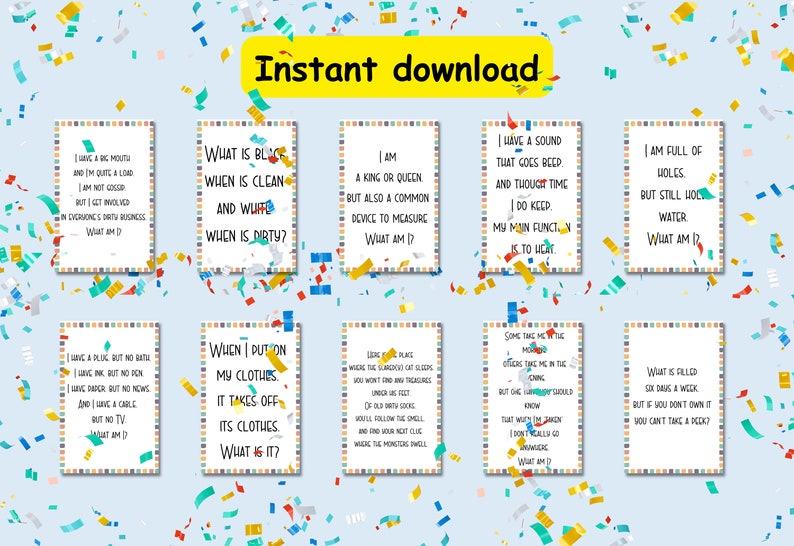 Scavenger Hunt Riddles for Teens, Scavenger Hunt for Older Kids, Indoor ...