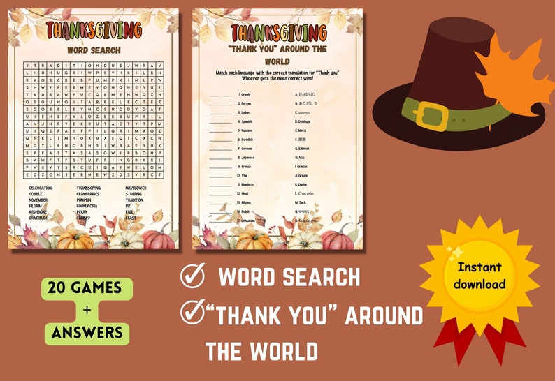 Thanksgiving Game BUNDLE, Thanksgiving Party Games for Adults ...