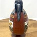 Vintage Cusco Peru Art Pottery Chicha Jug Pitcher Painted Jaguar Llamas ...