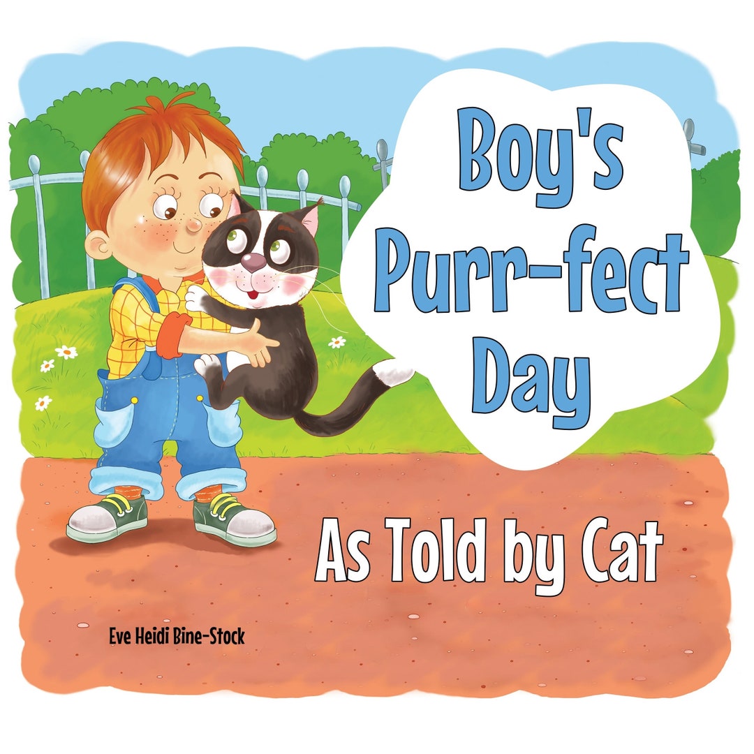 Boy's Purr-fect Day as Told by Cat - Children's Book - Etsy