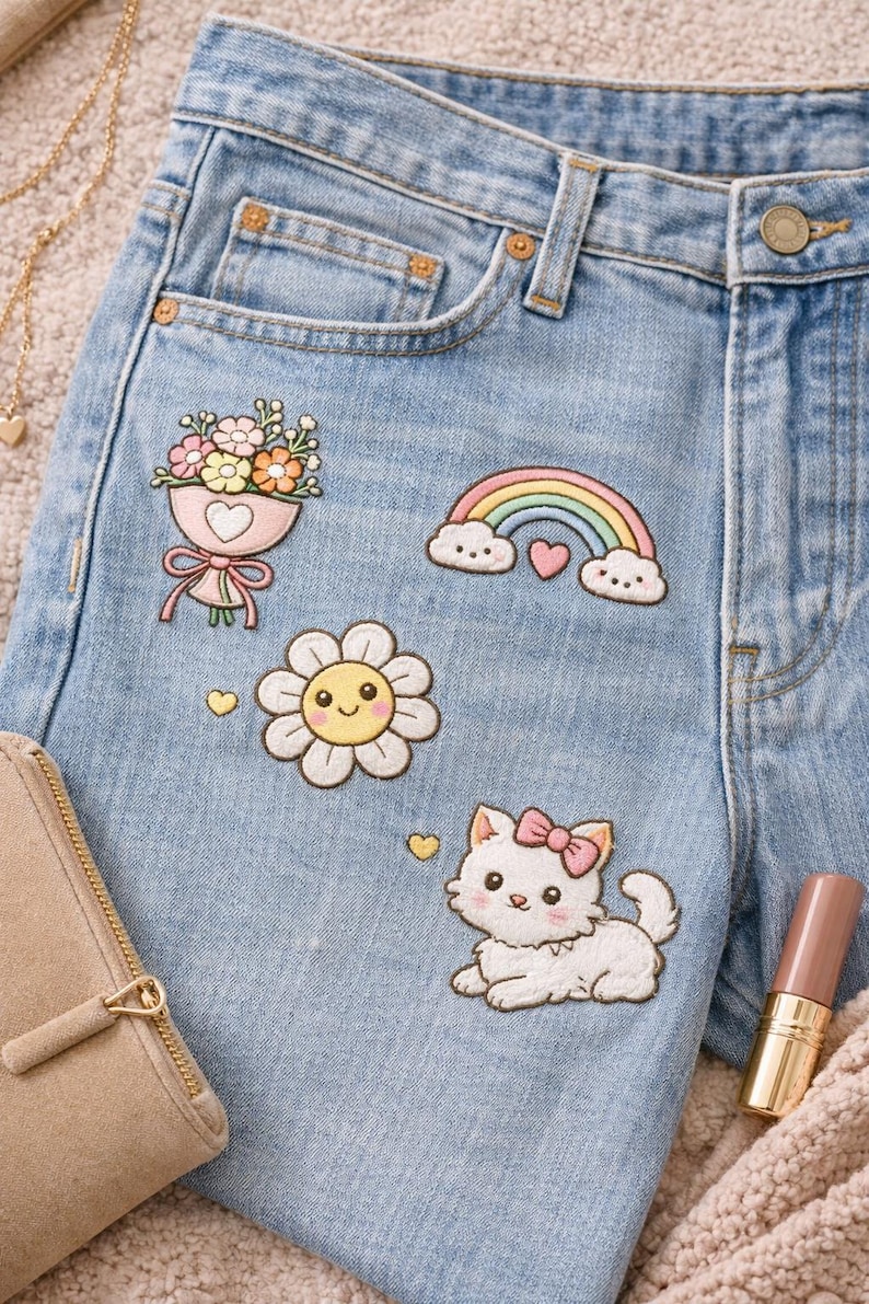 Cute Cactus Embroidered Patch, Kawaii Plant Iron on Patch, Succulent ...