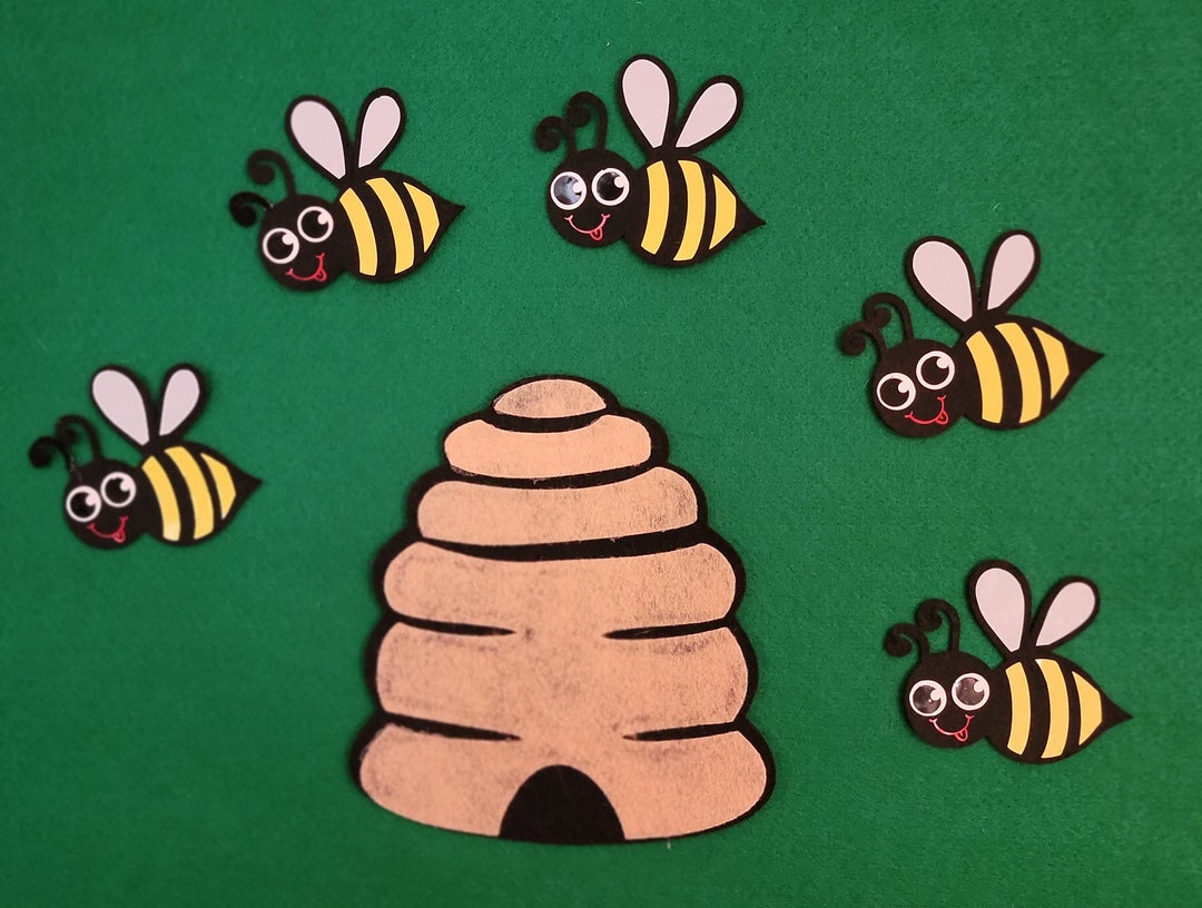 Five Little Bees - Etsy