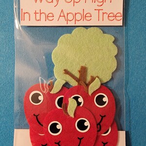 Five Little Apples Fingerplay (glove Included). - Etsy