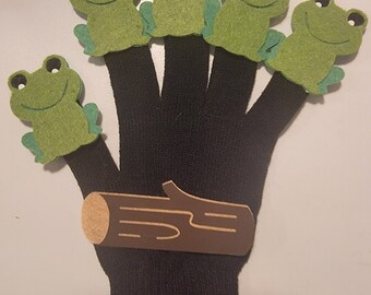 5 Speckled Frogs Finger Puppets for Music Education Preschool ...