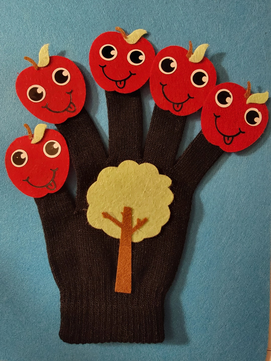 Five Little Apples Fingerplay (glove Included). - Etsy