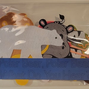 Polar Bear, Polar Bear Flannel Board - Etsy