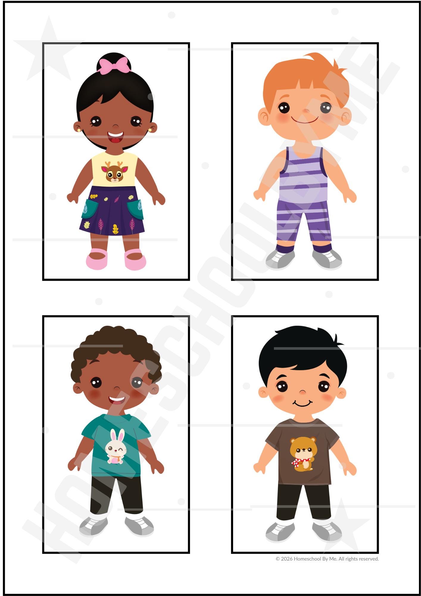 Kids From Around the World Printable | Cultural Dress | Multicultural ...