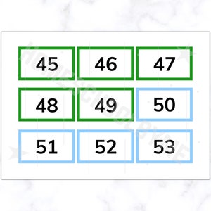 Number Cards 0-100 Number Line Activity - Etsy