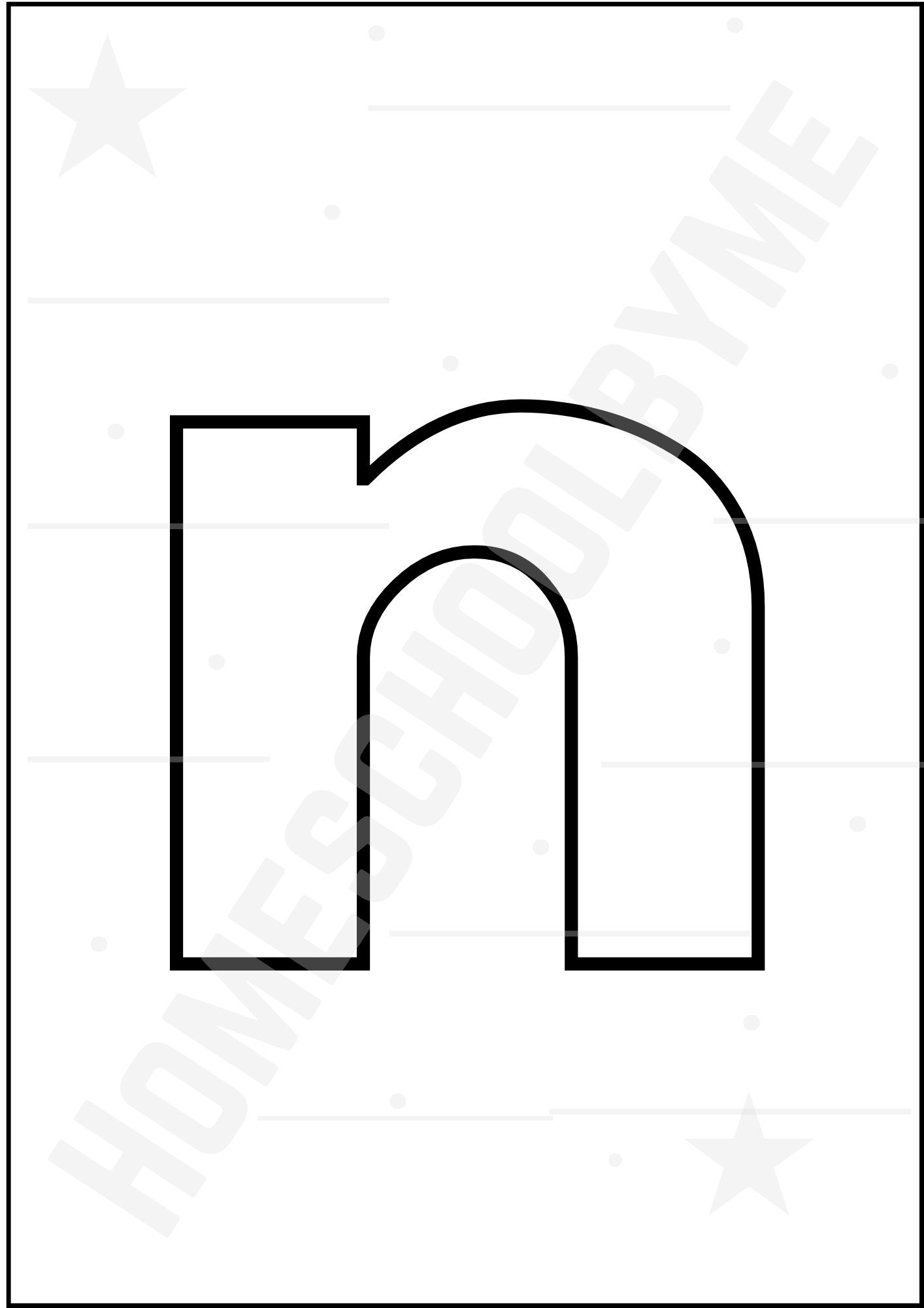 Printable Lower-case Letters to Trace and Colour in | Individual ...