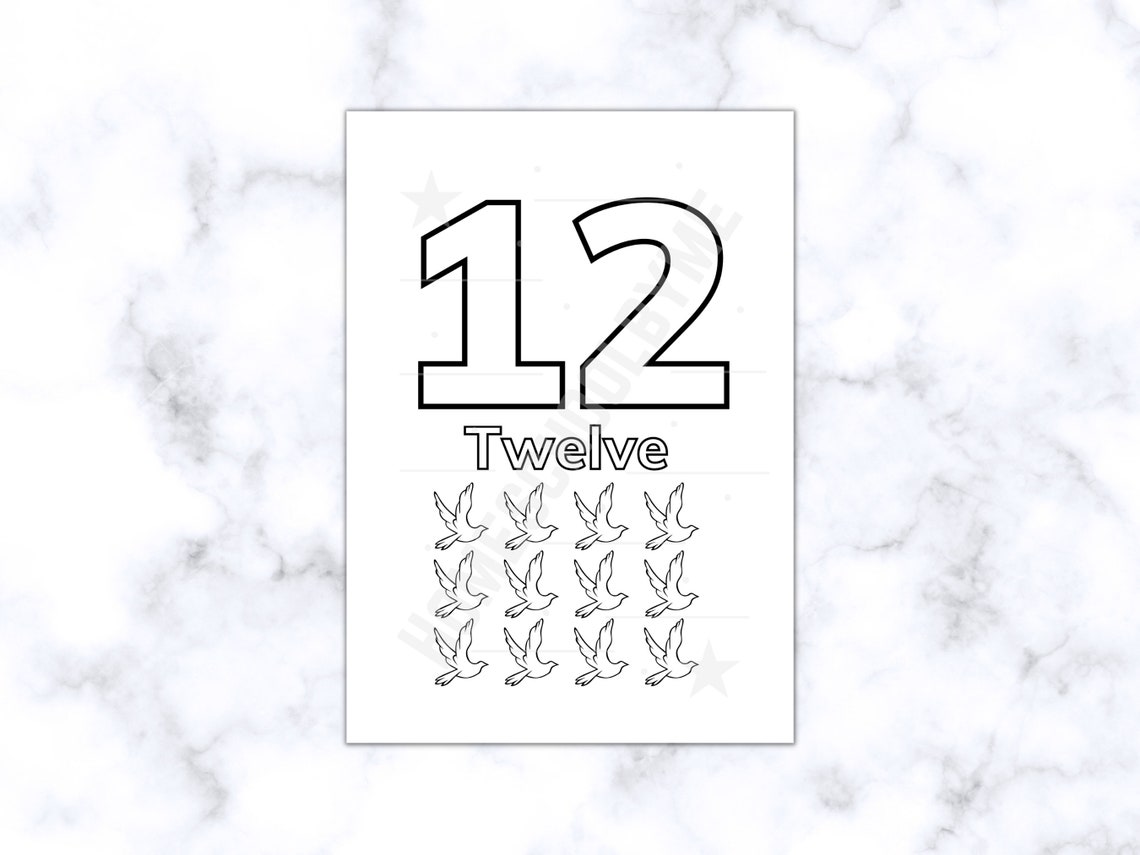 20 Trace, Colour and Count Worksheets Numbers 1-20 Maths Colouring in ...