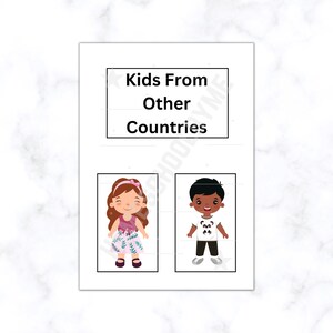 Kids From Around the World Printable Cultural Dress Multicultural Cards ...