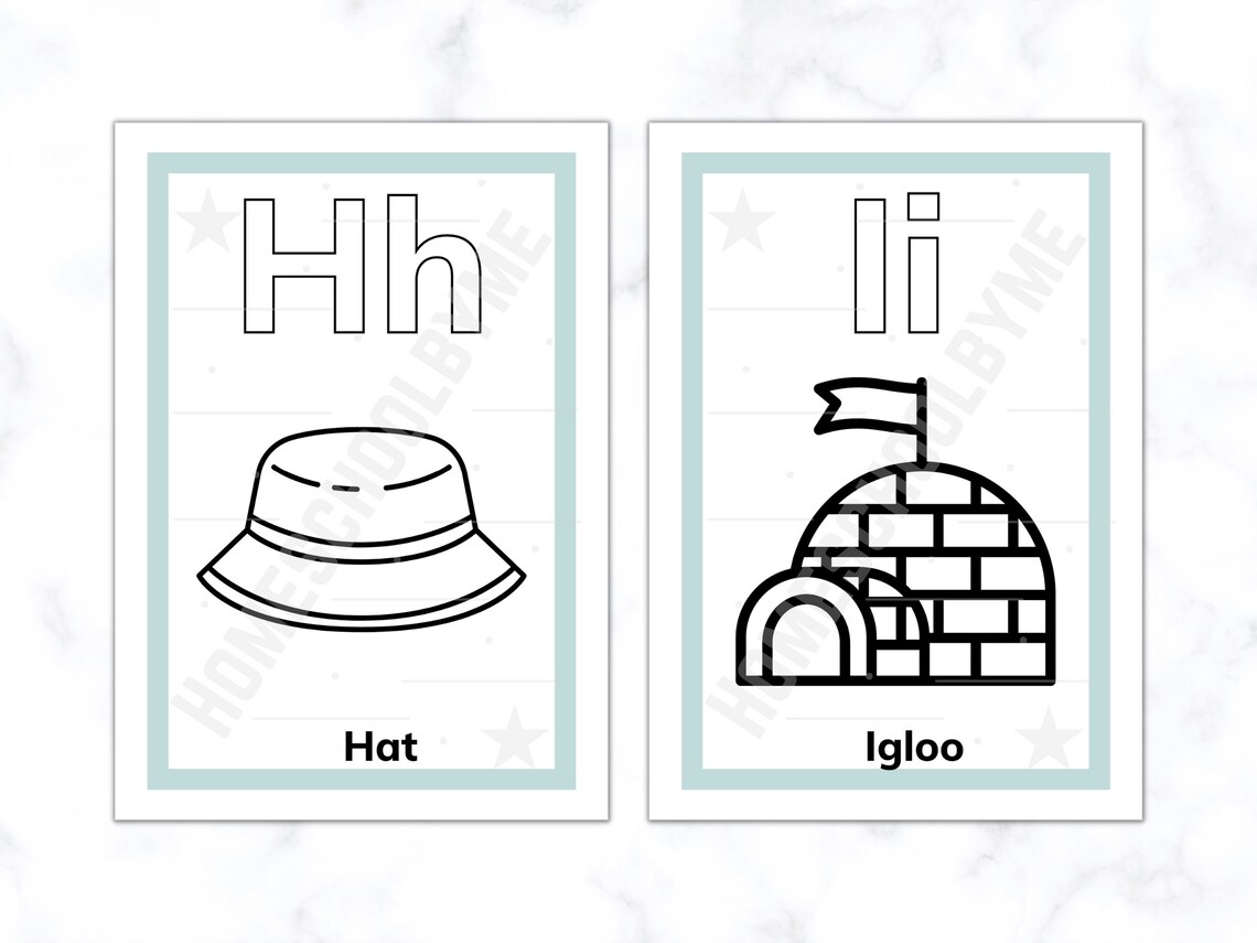 ABC Colouring in Pages Upper and Lowercase Letter Posters Images ...