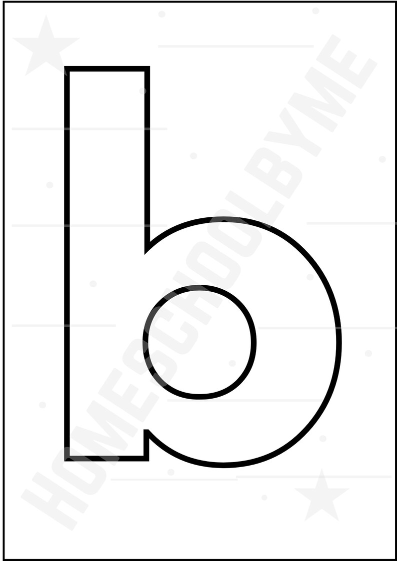 Printable Lower-case Letters to Trace and Colour in | Individual ...