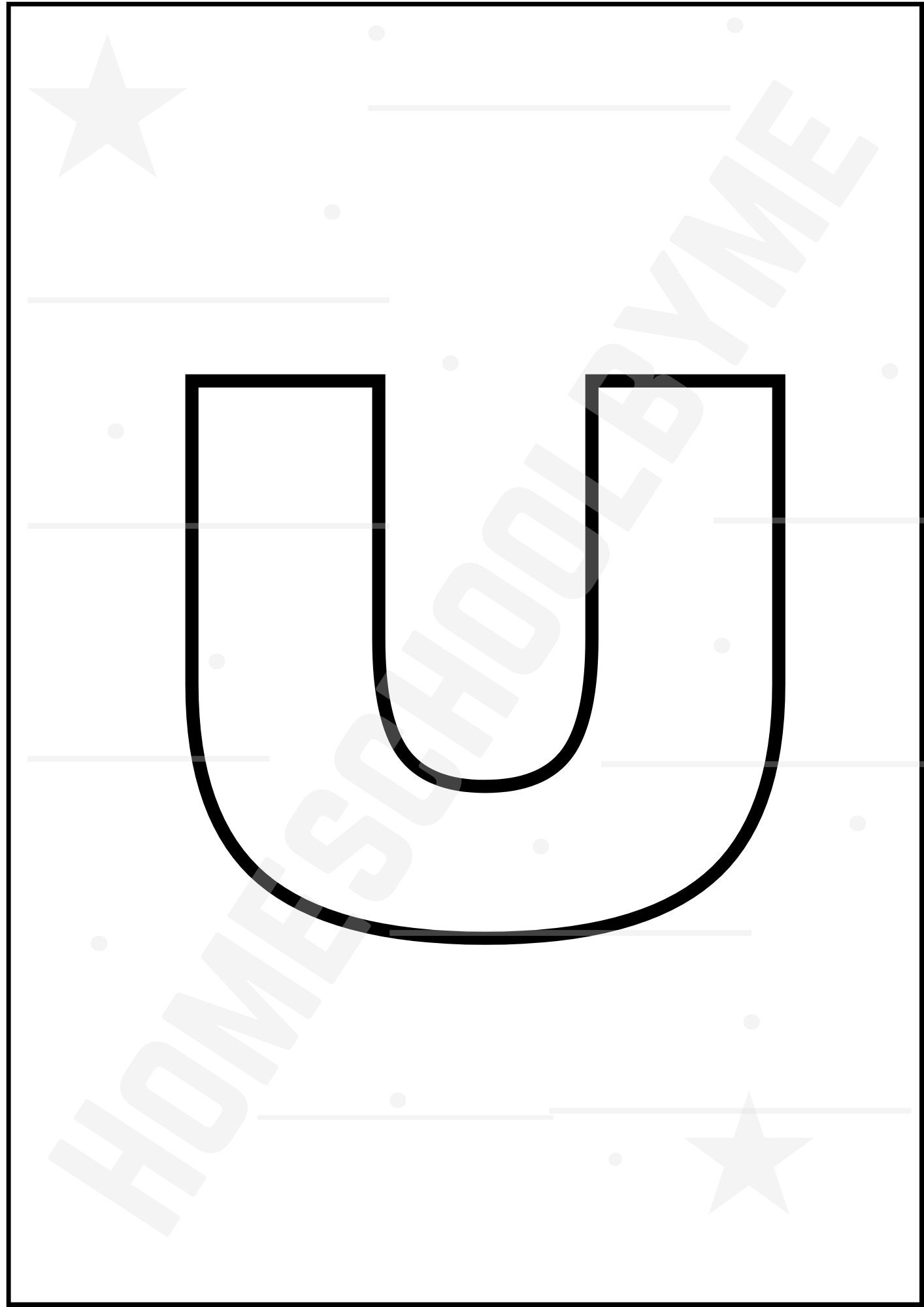 Printable Lower-case Letters to Trace and Colour in | Individual ...