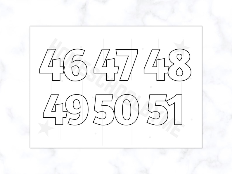 Small Colouring in Numbers 0-100 Maths Number Line Posters - Etsy