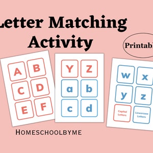 Printable Alphabet Matching Activity | Preschool and Kindergarten ...