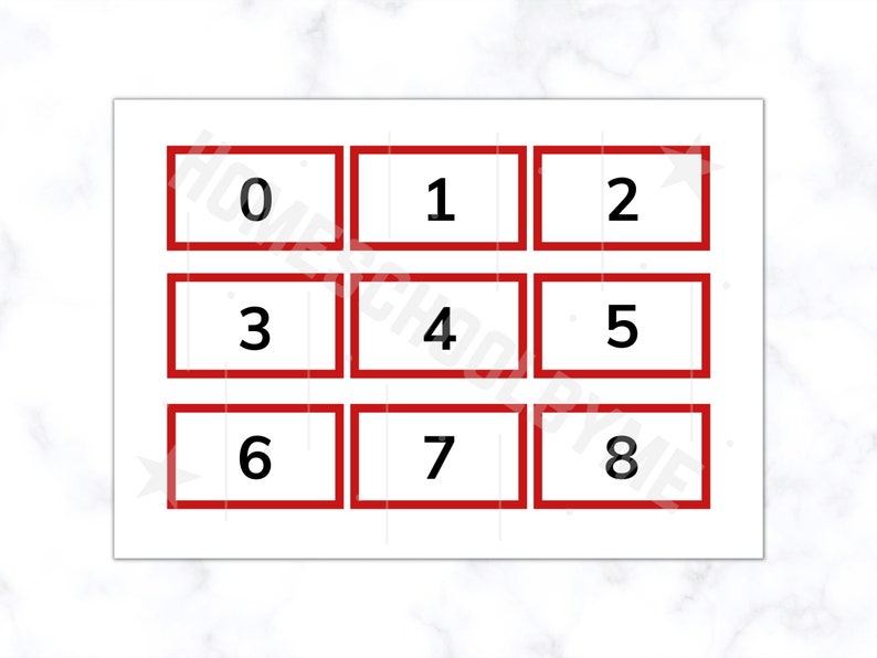 Number Cards 0-100 | Number Line Activity | - Etsy